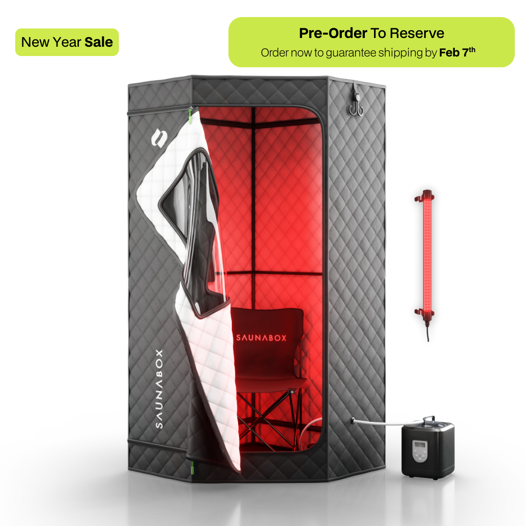 SaunaBox® SmartSteam Pro With Red-Light Therapy
